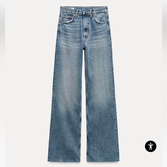 Zara | Jeans | Zara Wide Leg Full Length Jeans Nwt | Poshmark